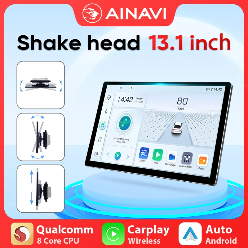 Ainavi Autoradio Android 13.1 "Multimedia-Player für VW Toyota Honda Mazda Kia Suzuki Ford ...