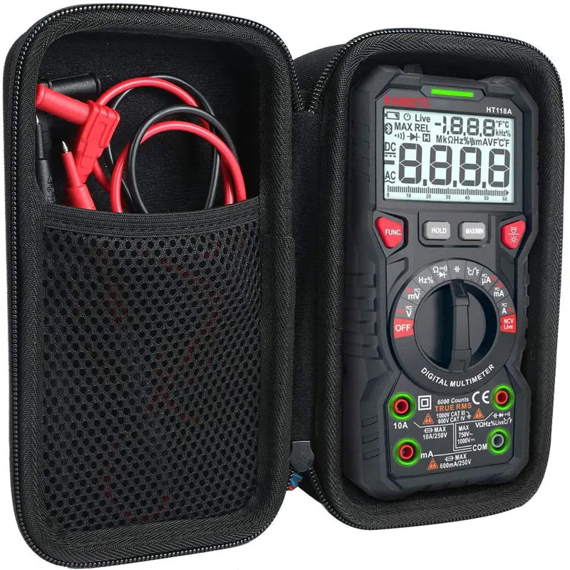 Kemény Ütésálló Multiméter Hordtáskás Táska Kaiweets Digital Multimeter ...