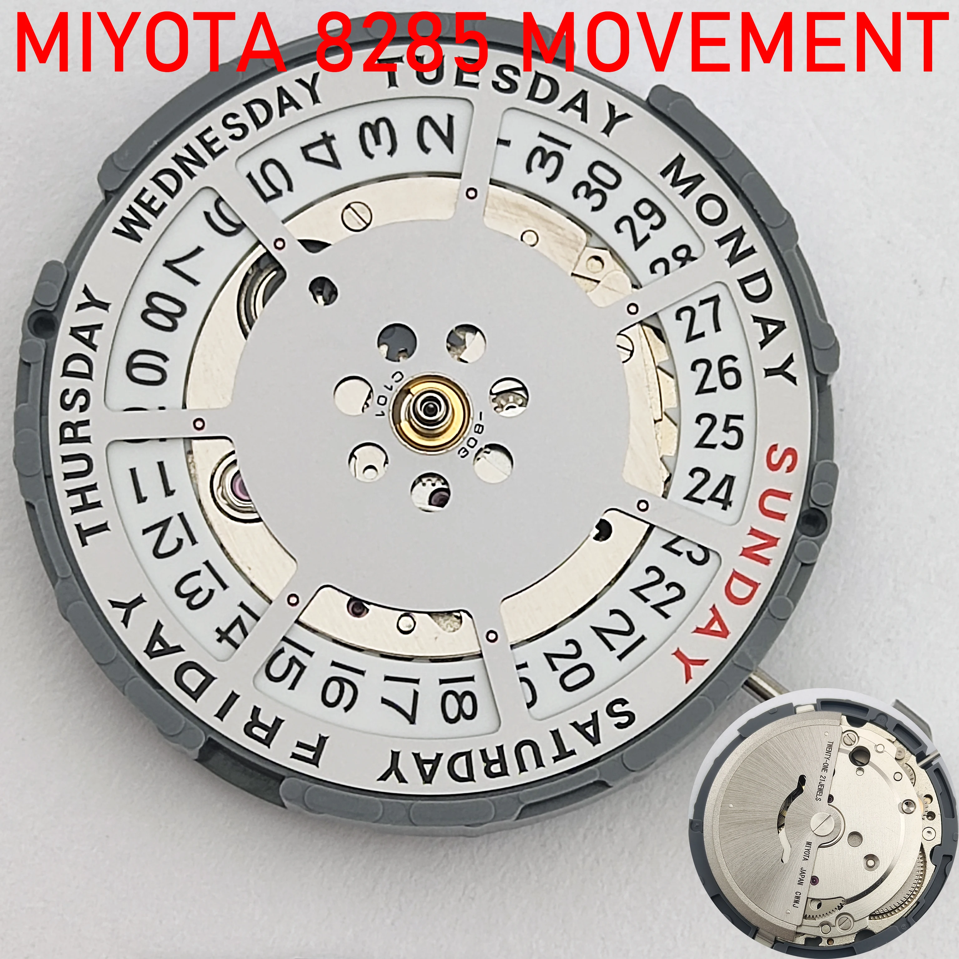 Miyota 8285 Automatic Mechanical Movement Dual Calendar High Precision ...