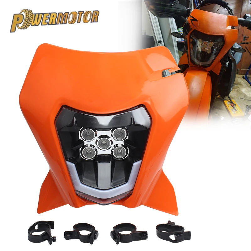 Motorcycle-LED-Headlight-for-KTM-EXC-EXCF-XC-XCF-XCW-XCFW-SX-SXF-125 ...
