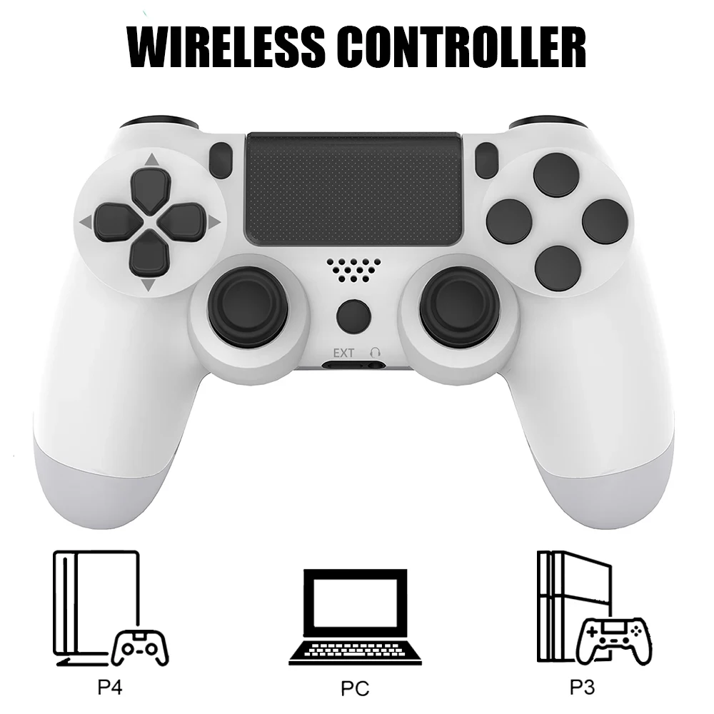 Wireless-Controller-Six-axis-Dual-Vibration-With-Touchpad-Bluetooth-No ...