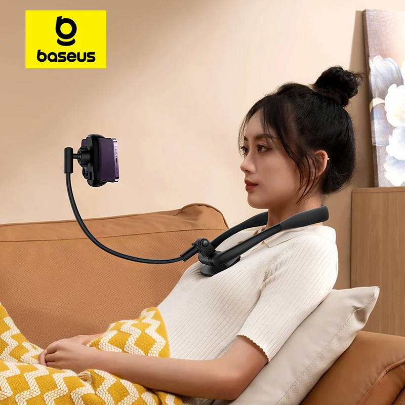 Baseus-Flexible-Universal-Neck-Phone-Holder-Hanging-Neck-Lazy-Necklace ...