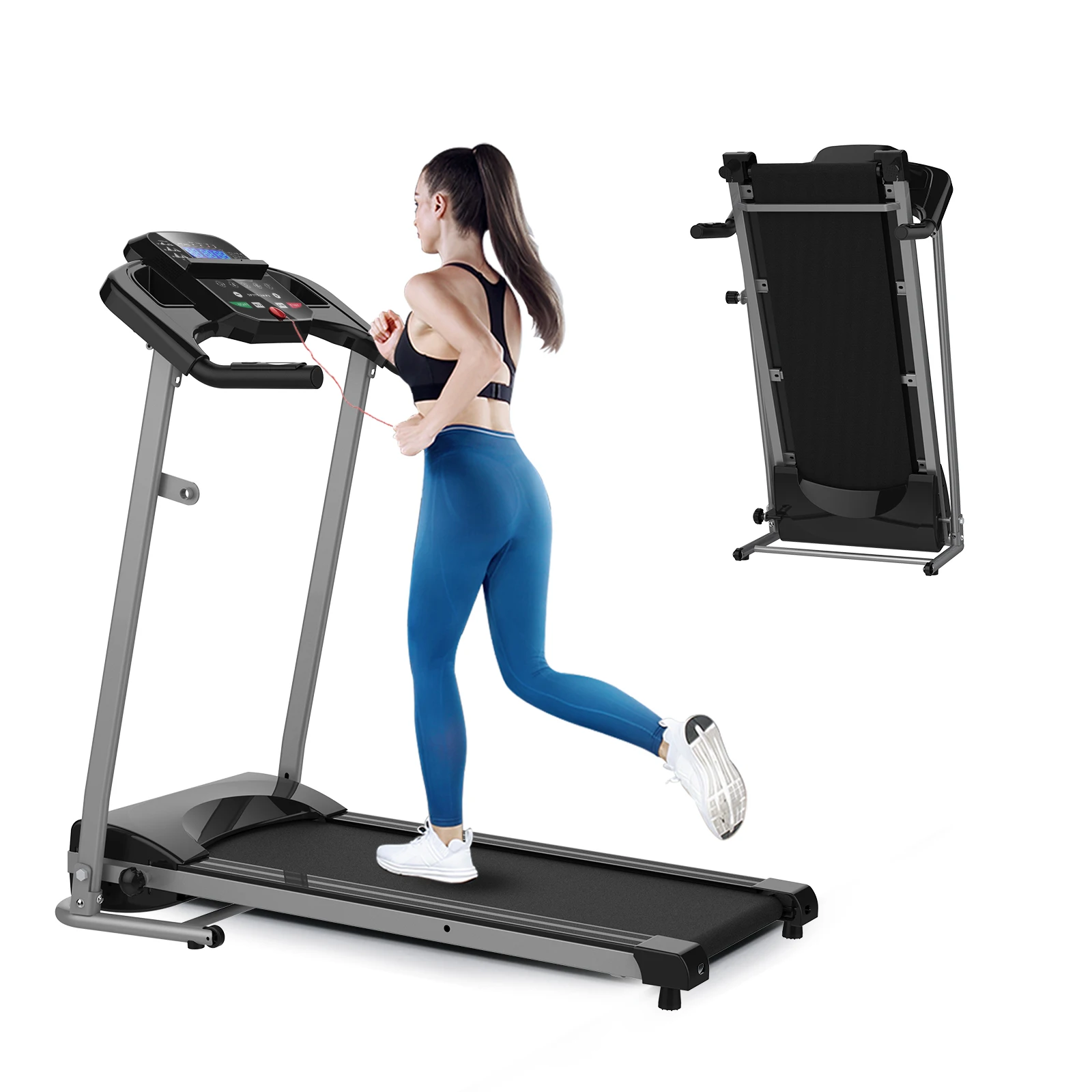 Folding-Treadmill-for-Small-Apartment-Electric-Motorized-Running ...