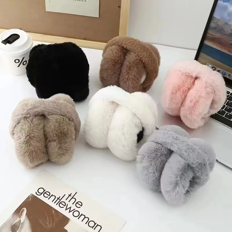 Foldable Ear Protectors In Winter Warm And Cute Plush Ear Protectors ...