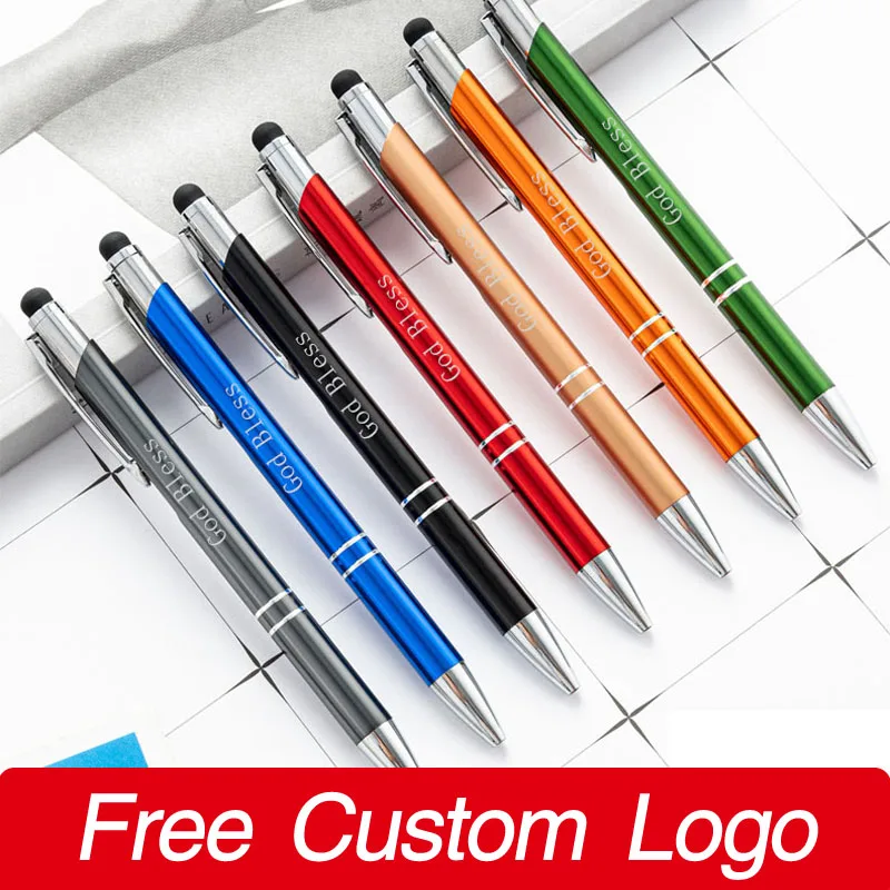 Colorful-Customized-LOGO-Touch-Screen-Metal-Ballpoint-Pen-Handwritten ...