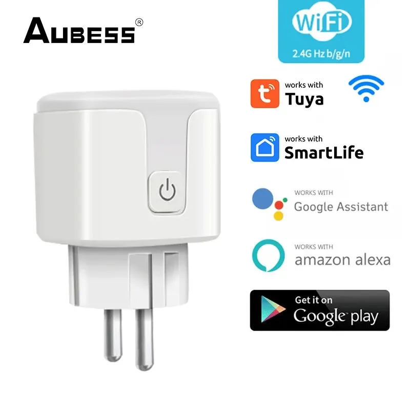 Tuya WiFi Smart Plug 16A/20A EU Smart Socket With Power Monitoring ...