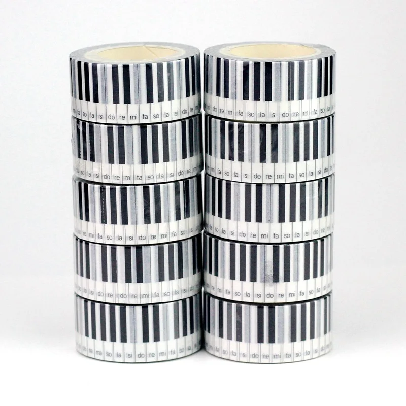 Bulk 10pcs Decor Piano Keys 20mm Wide Washi Tapes Japanese Paper ...