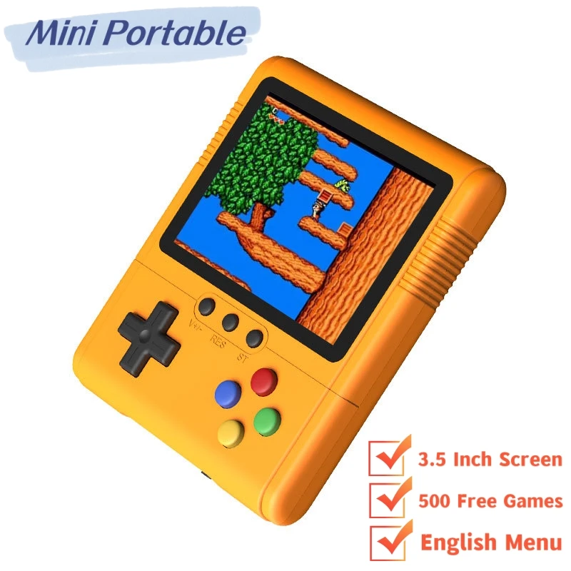 Unique-8-bit-Cassette-Style-Portable-Game-Console-3-5-Inch-Screen-With ...