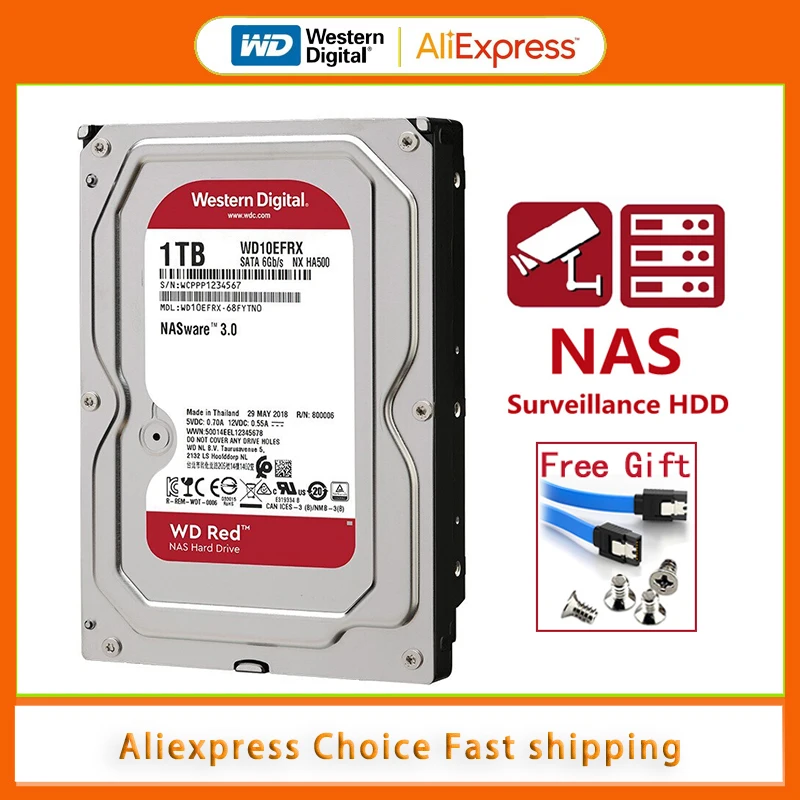 Original Western Digital WD Red NAS 1TB 3.5" Internal Hard Drive HDD ...