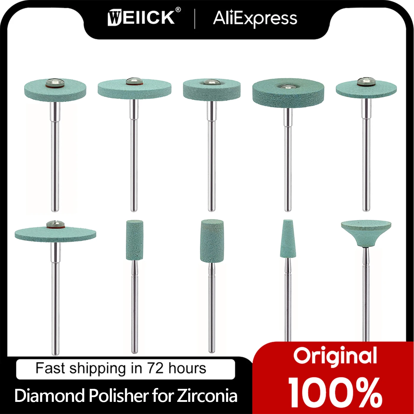 WellCK pulidor de diamante de cerámica Dental, amoladora de laboratorio ...