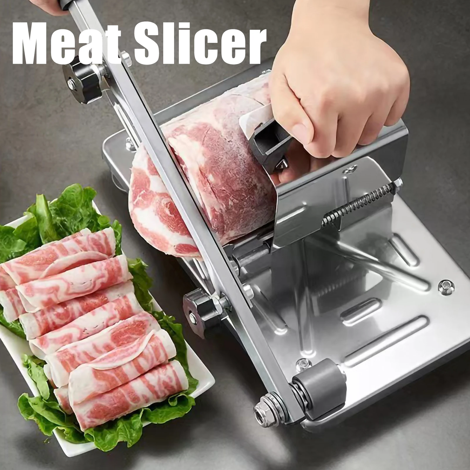 304-Stainless-Steel-Food-Slicer-Household-Manual-Frozen-Meat-Slicer ...