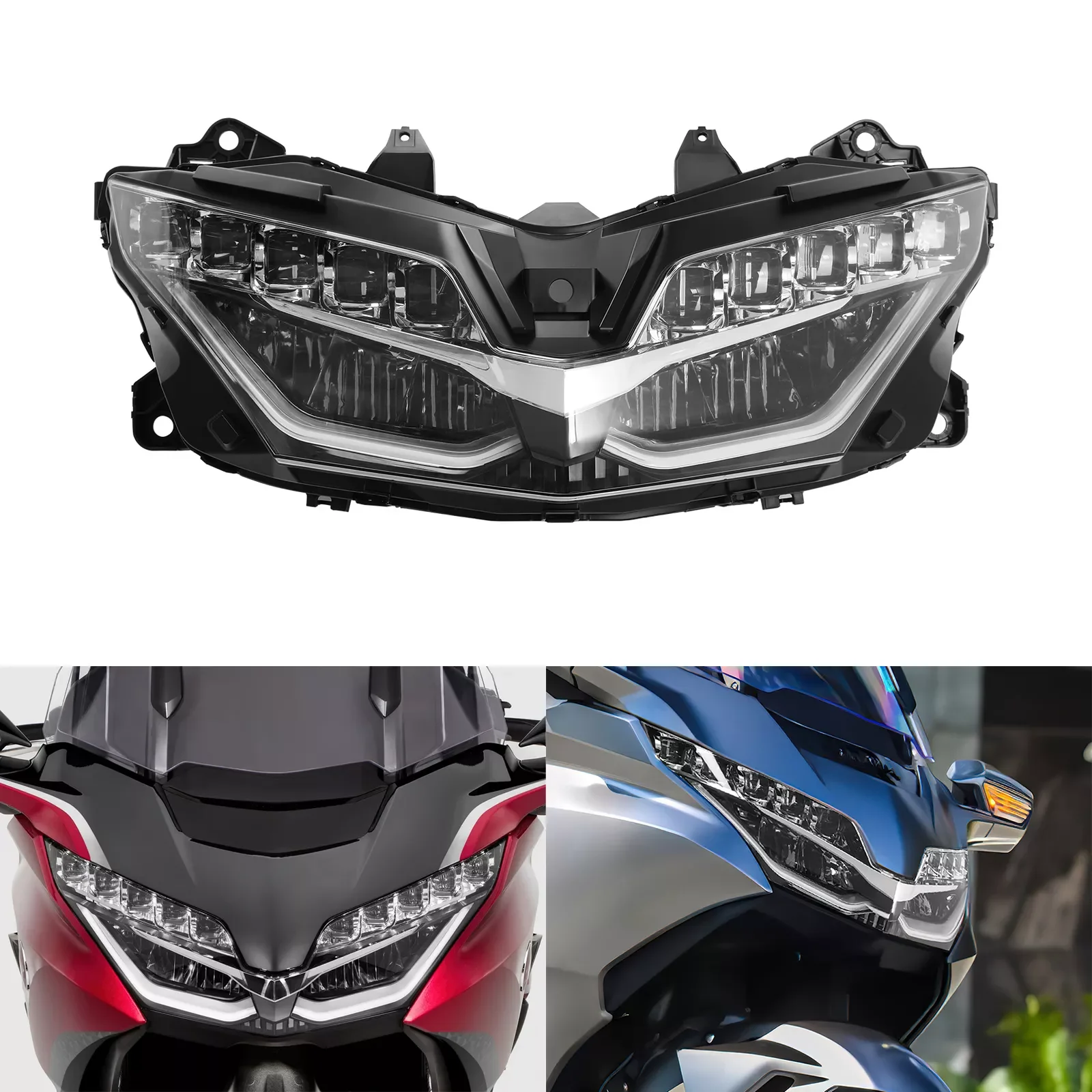 Front Headlight Assembly Headlamp For Honda Goldwing GL1800 2018 2019 ...