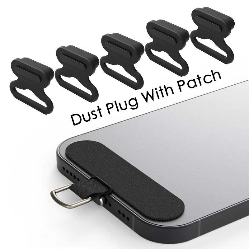 New Mobile Phone Dust Plug with Patch For Apple iPhone Samsung Xiaomi ...