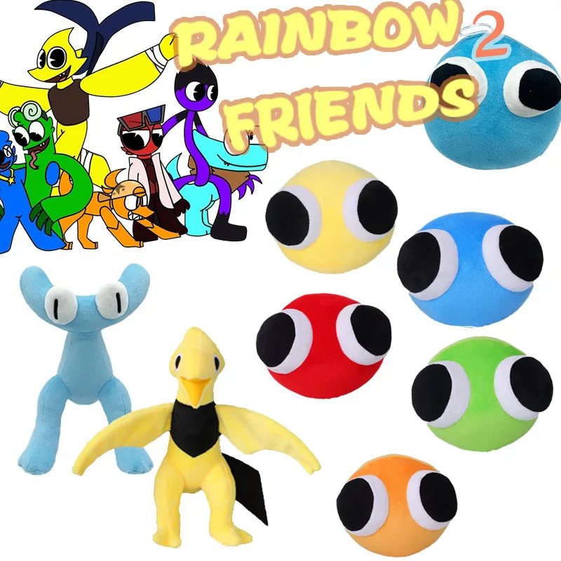 Cyan Rainbow Friends Plush Toy Yellow Pterosaur Rainbow, 57% OFF
