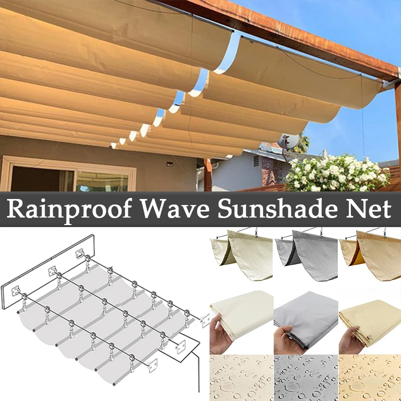 Width-2-5m-3m-300D-Rainproof-Wave-Telescopic-Sail-Outdoor-Awning-Anti ...