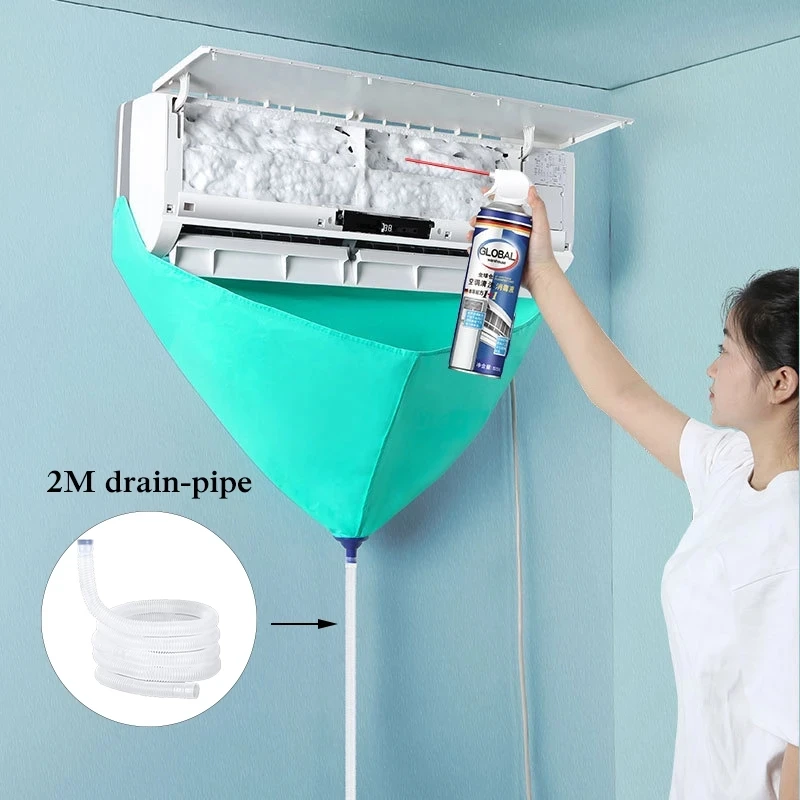 Air Conditioning Water Cover Full Set of Cleaning Tools with Water Pipe ...