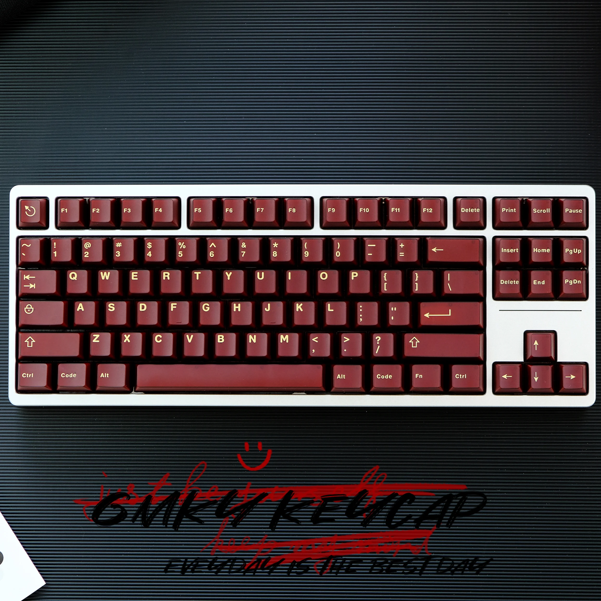 GMKY-Red-BLUE-Semitransparent-Keycaps-Cherry-Profile-DOUBLE-SHOT-ABS ...