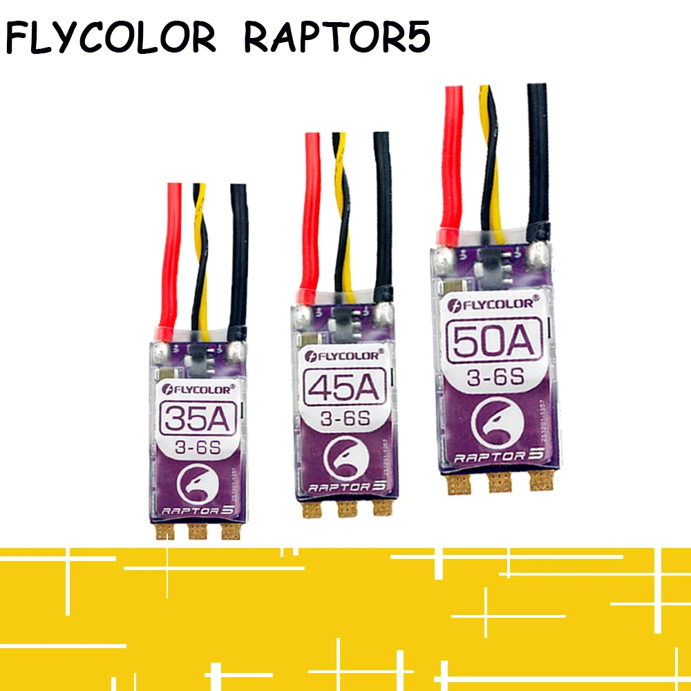 1-4PCS-FLYCOLOR-Raptor5-35A-45A-50A-ECS-32Bit-G701-PWM-128K-Brushless ...