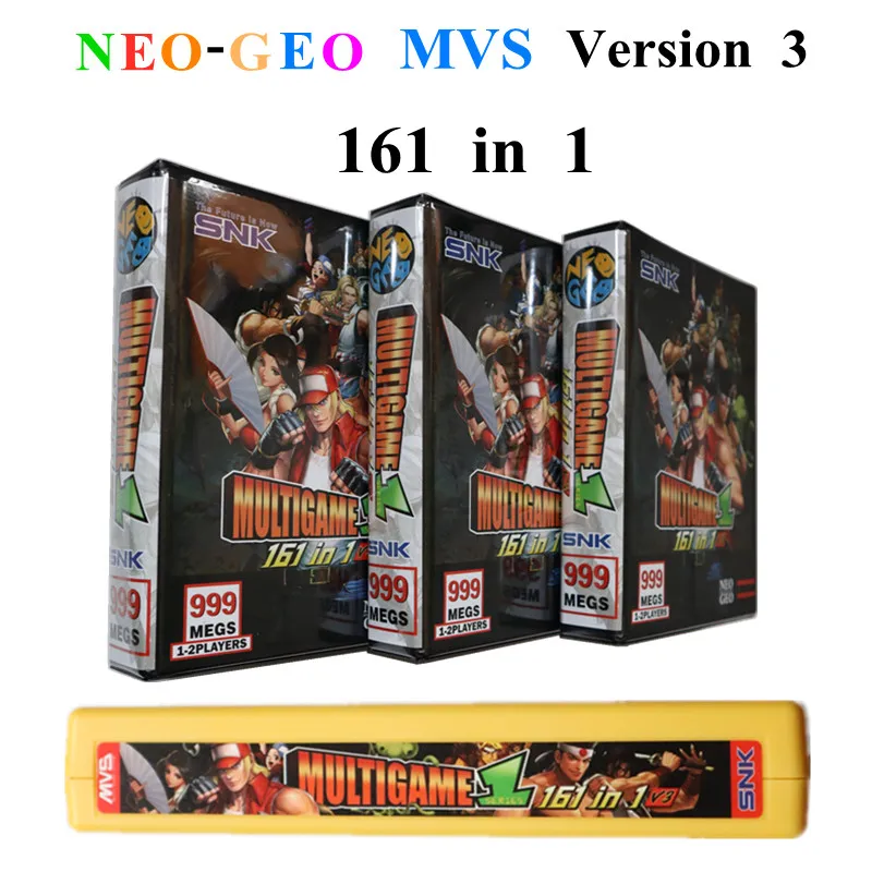 2023 novos produtos mvs 161 em 1 cartucho de jogo caixa de jogo neogeo snk casa cartão para mvs ...