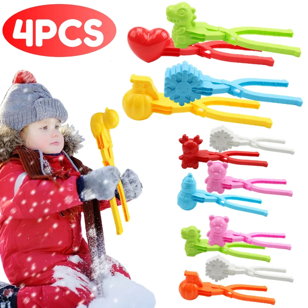 4PCS-Snowball-Clip-Snow-Grasping-Clamps-Tool-Multi-shape-Cartoon ...