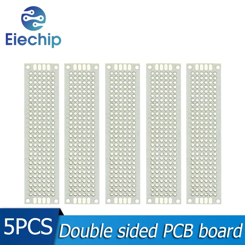 5PCS-LOT-PCB-protoboard-board-white-Double-sided-board-2-8cm-Printed ...