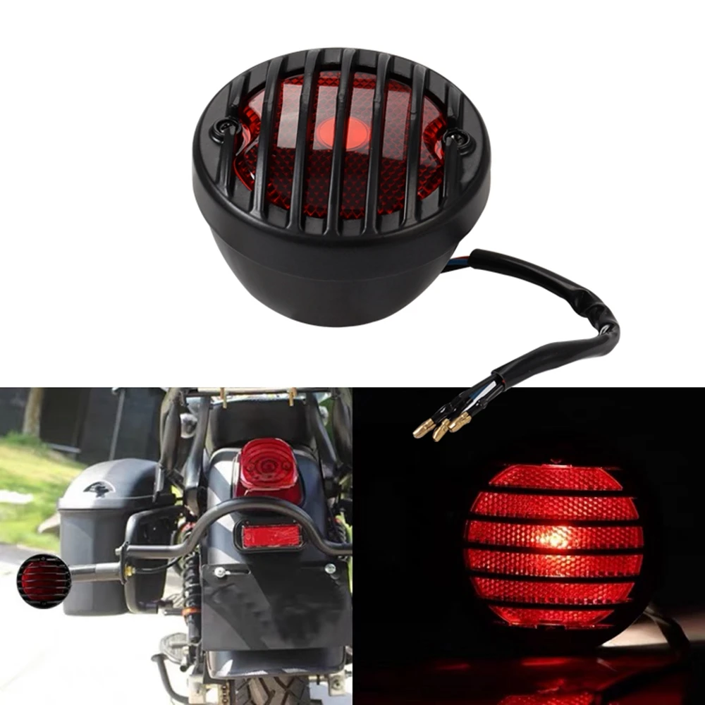 Universal Motorcycle Side Mount Tail Light Rear Stop Light Do Not With ...