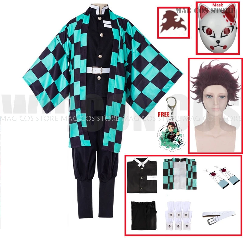 Kamado-Anime-Tanjiro-Cosplay-Demon-Cosplay-Costume-Wig-Mask-Hashira ...