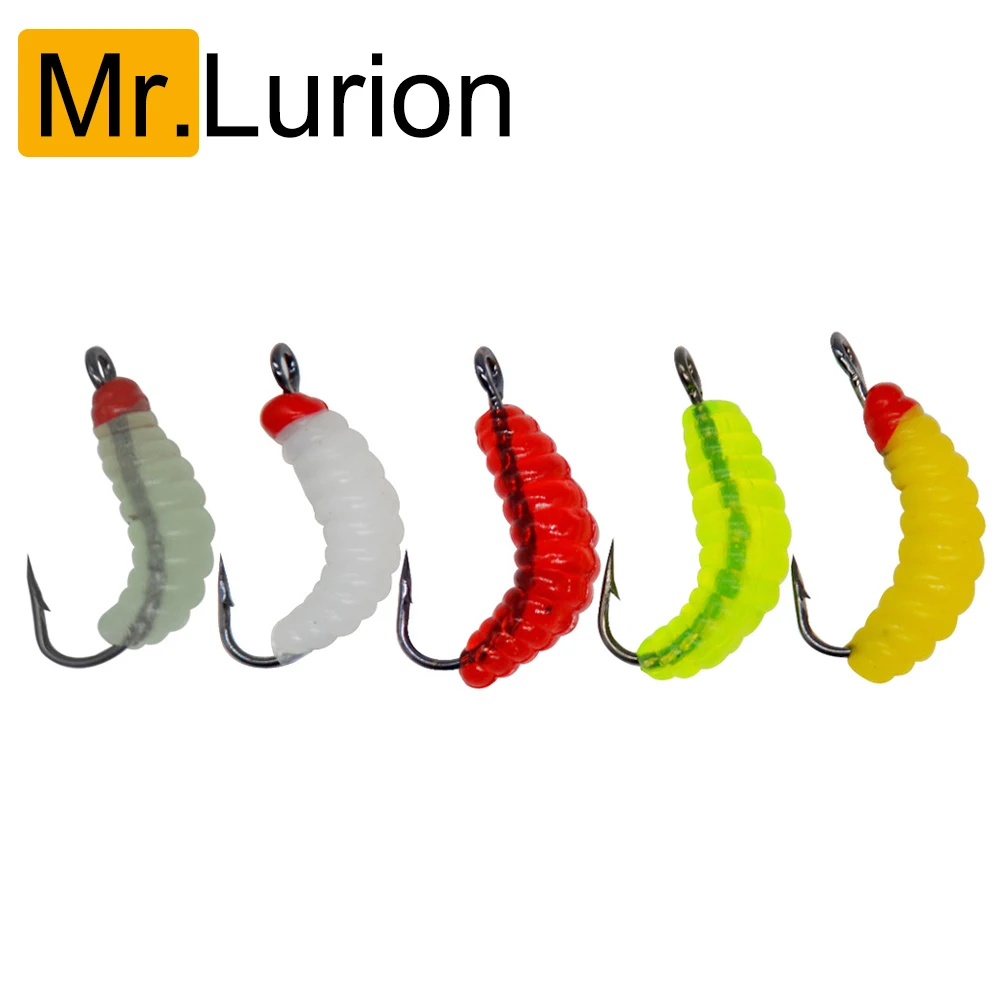 MrLurion 10pcs 2cm 0.55g small worm insect lure bait , lifelike maggot ...