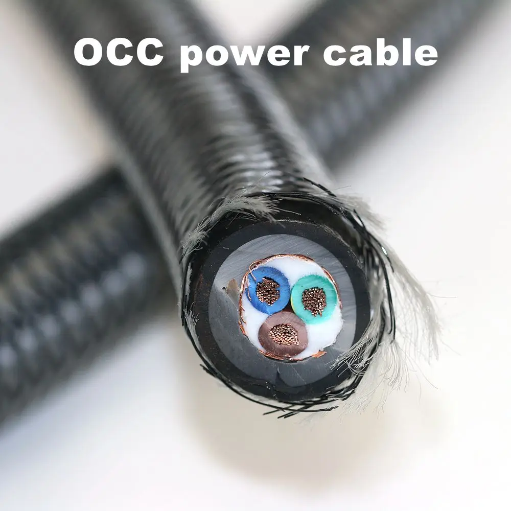 HiFi meeaocc OCC audio power cord CD power blaster front and rear ...