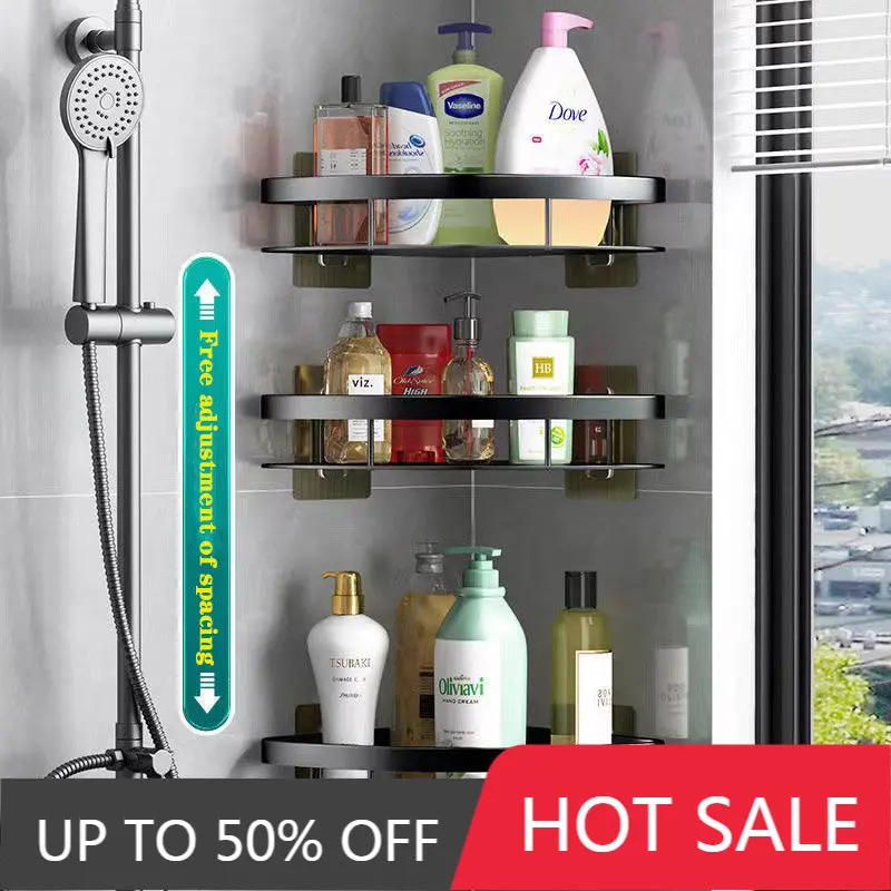 Bathroom Storage Rack Cosmetics Shower Storage Rack Corner Storage Rack ...