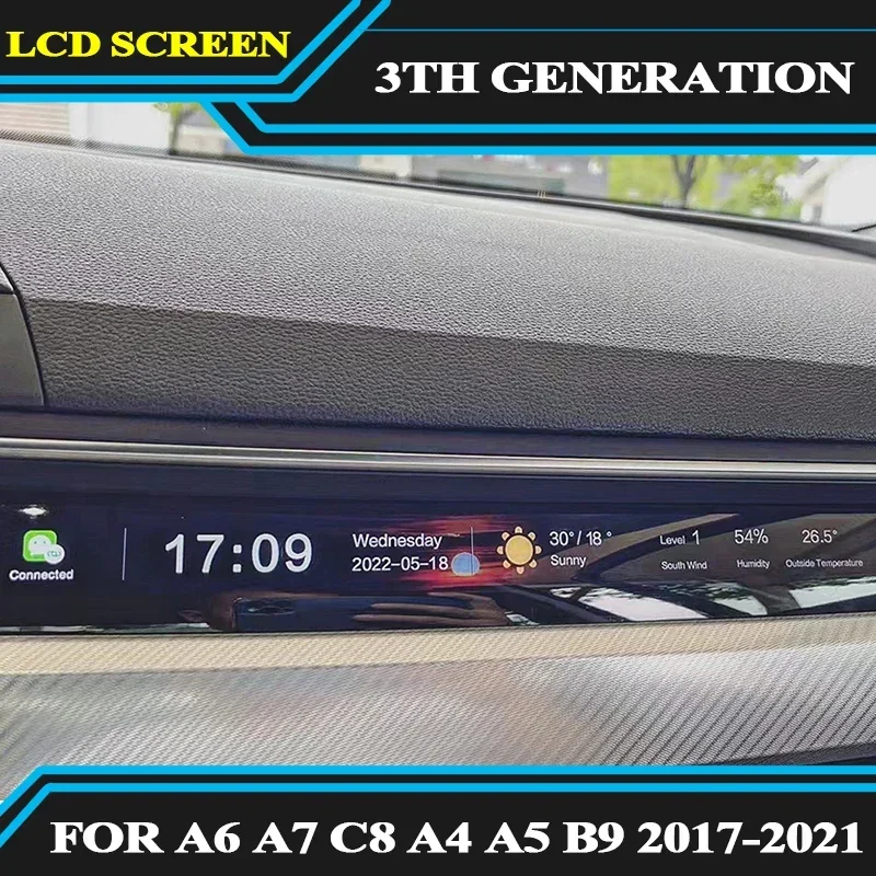 3rd-generation-Passenger-LCD-screen-For-Audi-A6-A7-C8-2018-up-Dashboard ...