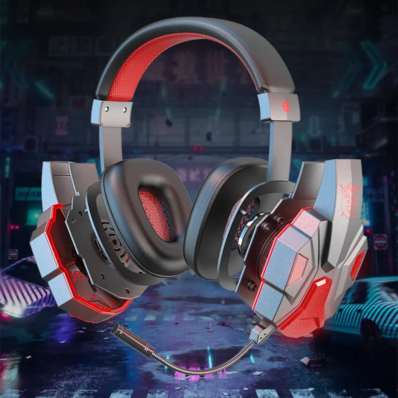 RGB Light Effect Bluetooth5.3 Earphones Dual-mode Esport Headset Large ...