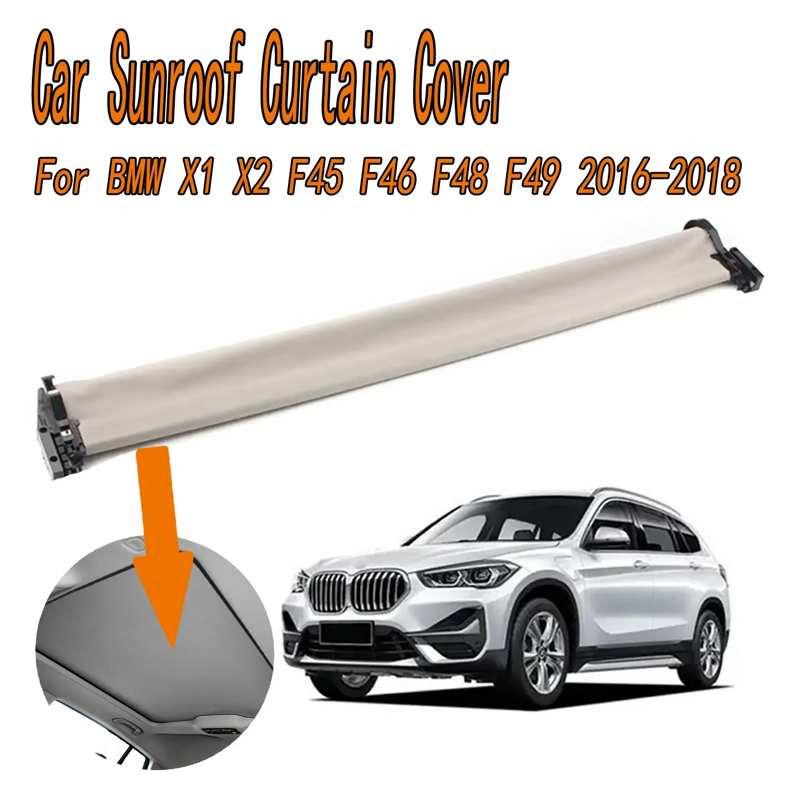 Car Panoramic Sunroof Sunshade for BMW X1 X2 F45 F46 F48 F49 2016-2018 ...