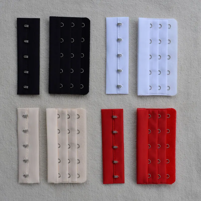 5-Hooks-94mm-Wide-Bra-Hook-and-Eye-Bra-Strap-Sew-in-Fasteners ...