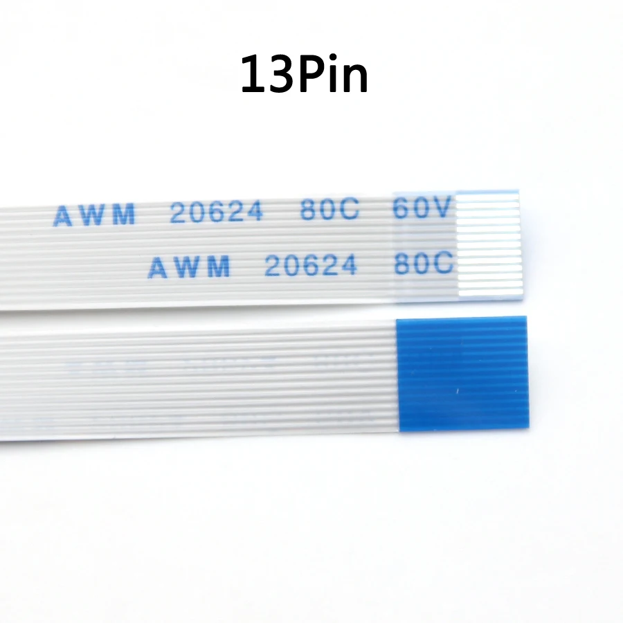 1pc 13Pin FFC FPC flat flexible cable 1.0mm 0.5mm 13 pin A Forward Length 100/150/250mm Ribbon ...