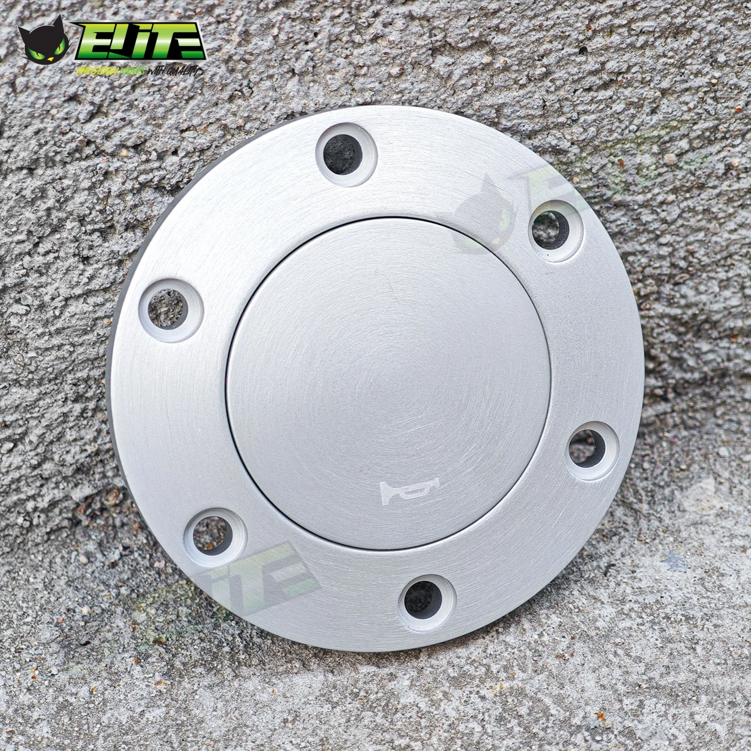 JDM Aluminum Black Silver Horn button Universal Steering Wheel Horn ...