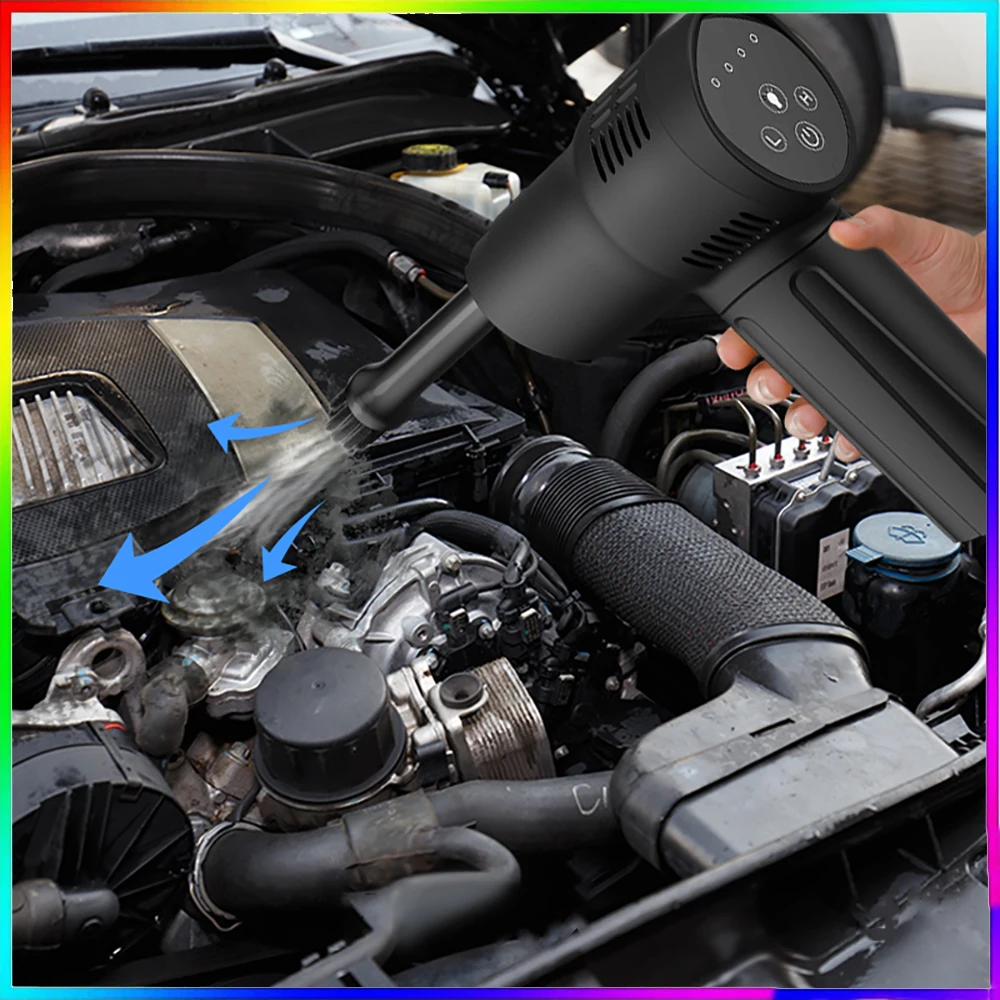 USB Rechargeable Wireless Air Duster Dust Blower Handheld Electric ...