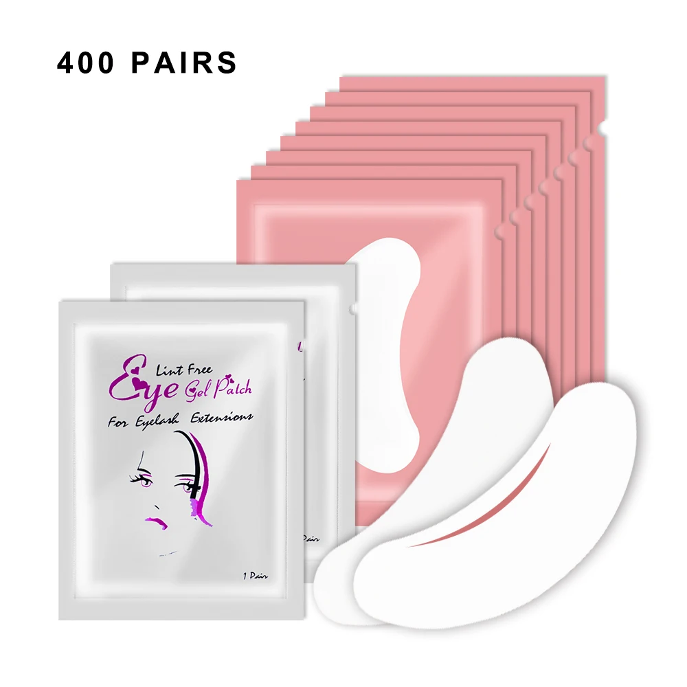 400 Pairs Eyelashes Patch Under Eye Pads Patches Eyepatch Eyelash Pads ...