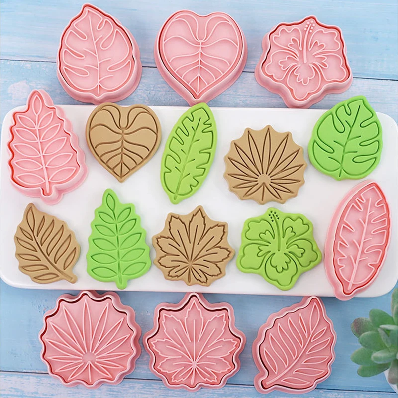 8pcs-set-Tropical-Leaf-Cookie-Cutters-Plant-Hawaiian-Palm-Leaf-Biscuit ...
