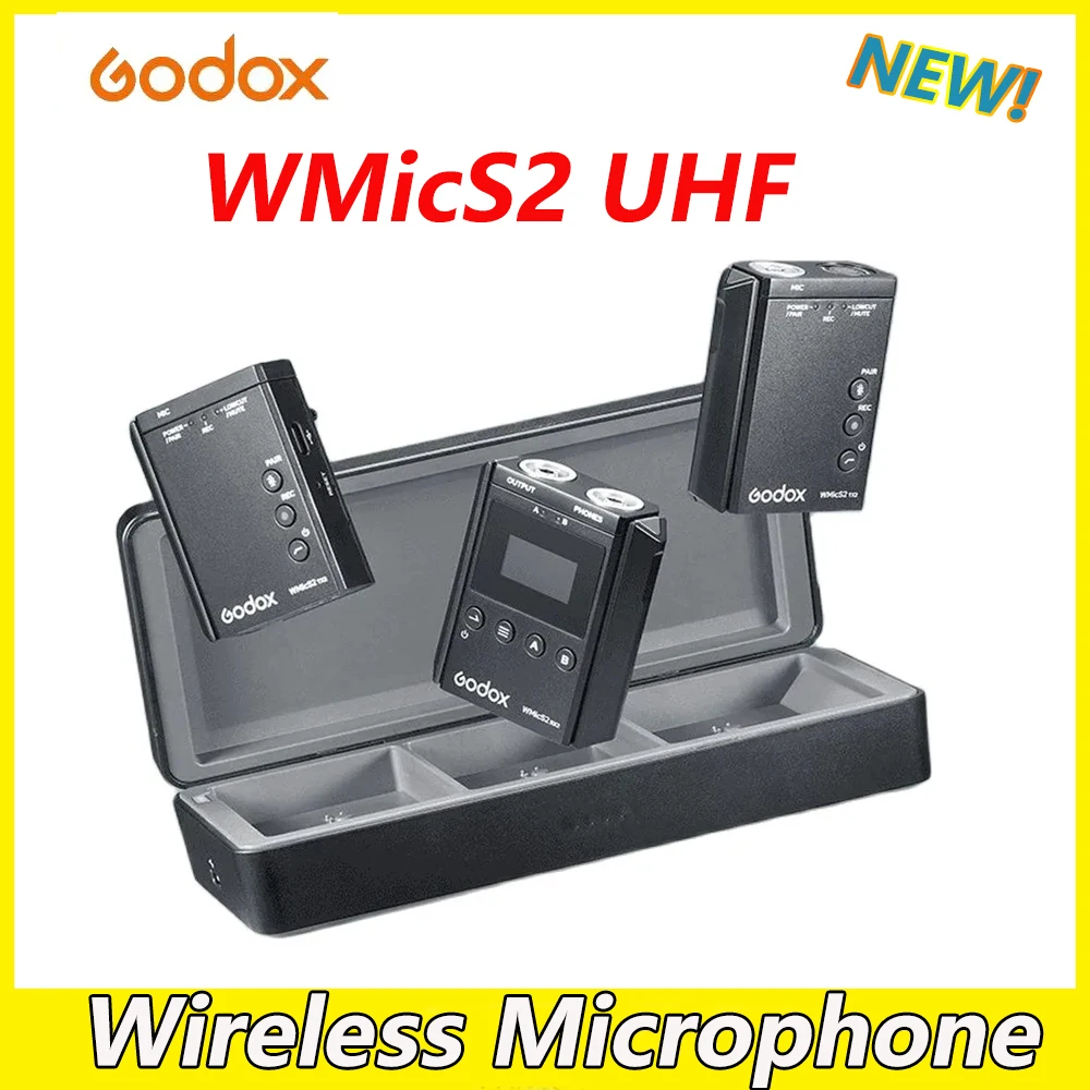 Godox-WMicS2-UHF-Wireless-Lavalier-Microphone-System-Dual-Channel-Mic ...