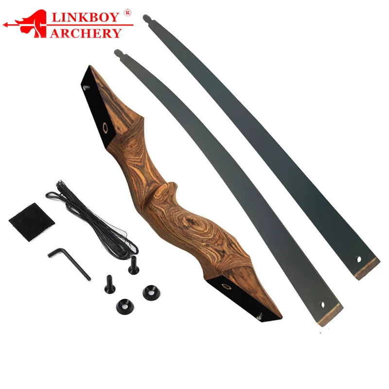 2022 New 20-60lbs Recurve Bow Longbow Takedown Bow 60inch Brown Limb ...