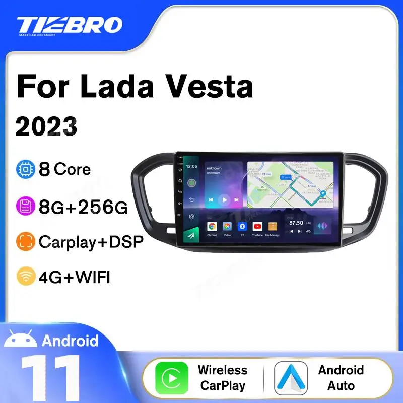 TIEBRO-2Din-Android-11-Car-Radio-For-LADA-Vesta-2023-8G-256G-GPS ...