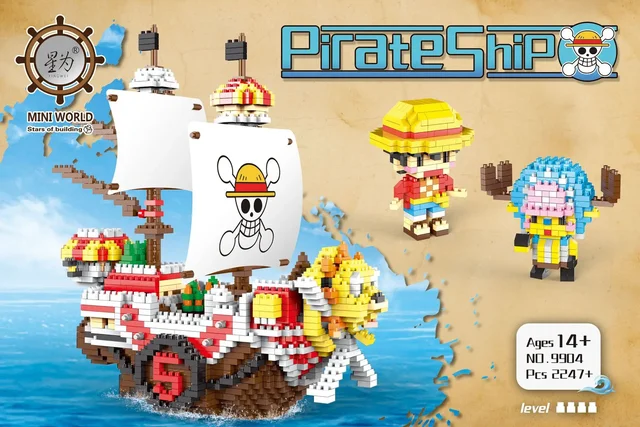 One Piece Building Blocks – 2247-Pieces Thousand Sunny - One Piece Apparel