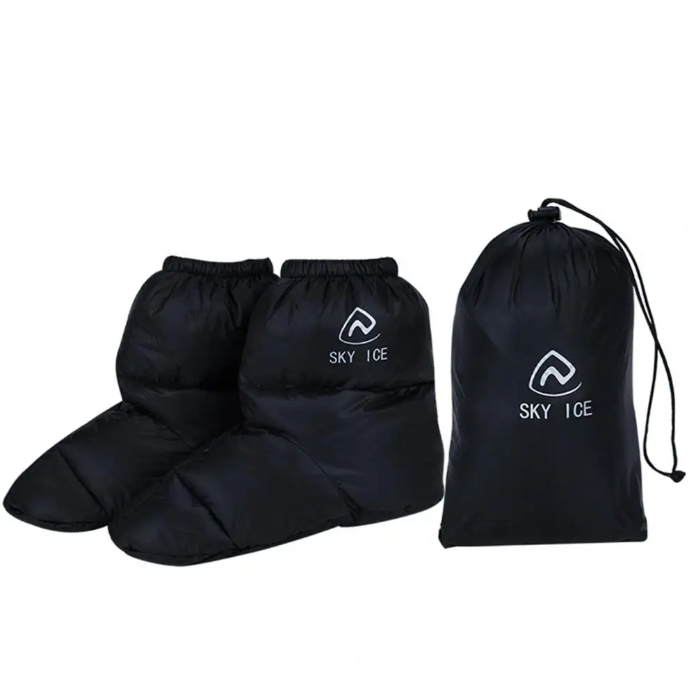 Fluffy-Down-Shoe-Covers-Camping-Winter-Warm-Feet-Cover-Waterproof ...