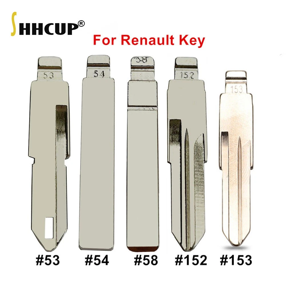 10pcs VAC102 Car Key Blade #53 #54 #58 #152 Uncut Car Flip Remote Blank ...