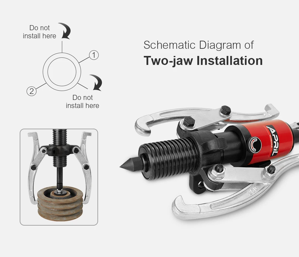Hydraulic Wheel Bearing Puller Hydraulic Gear Puller 50T Hydraulic ...