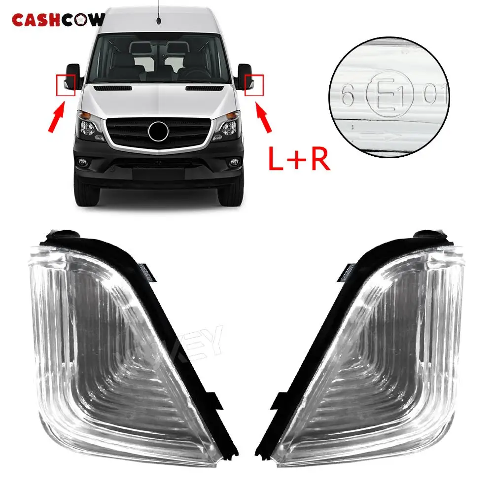 Pair Left + Right Door Mirror Wing Driver + Passenger Side Indicator ...