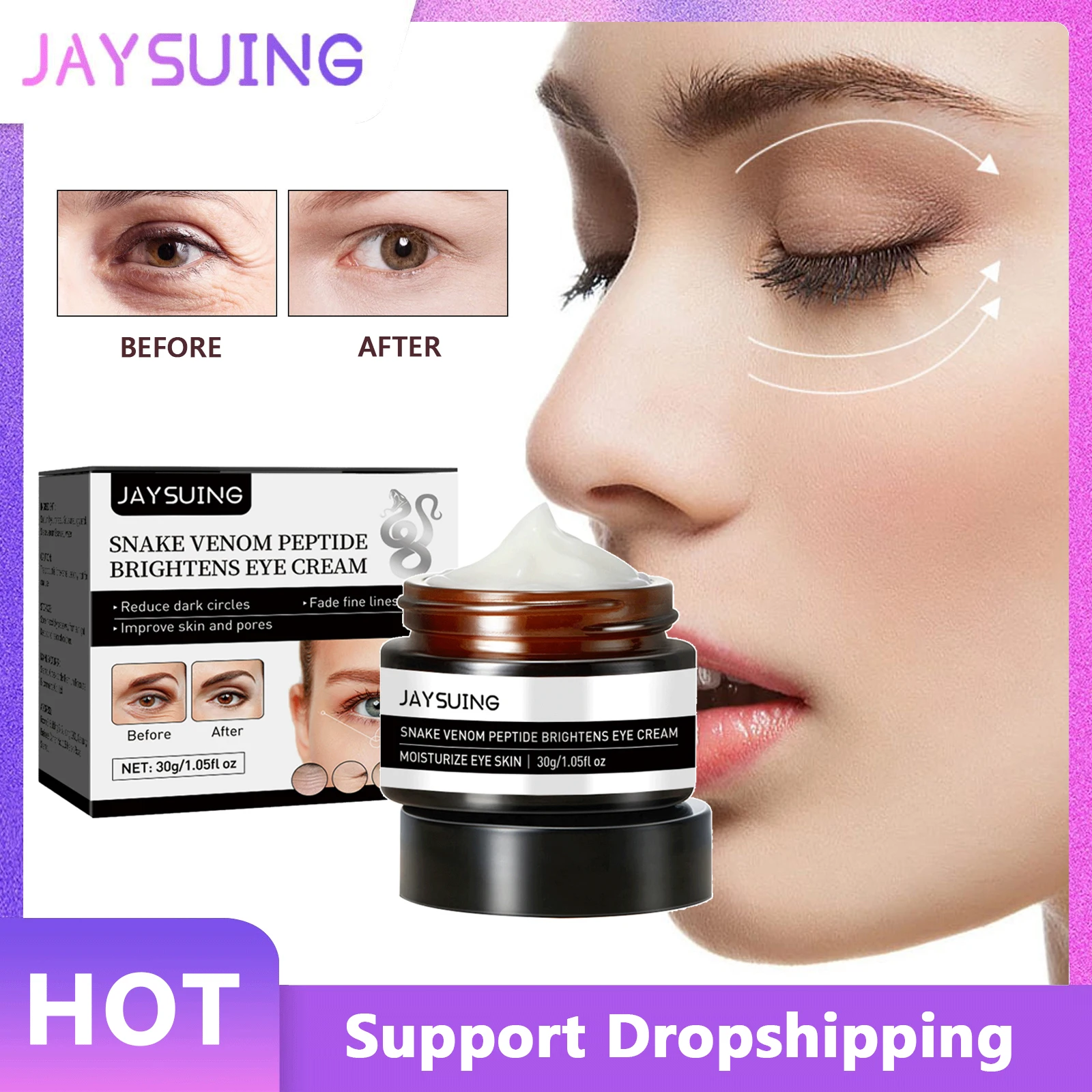 Jaysuing-Snake-Venom-Peptide-Eye-Cream-Removal-Dark-Circles-Eye-Bags ...