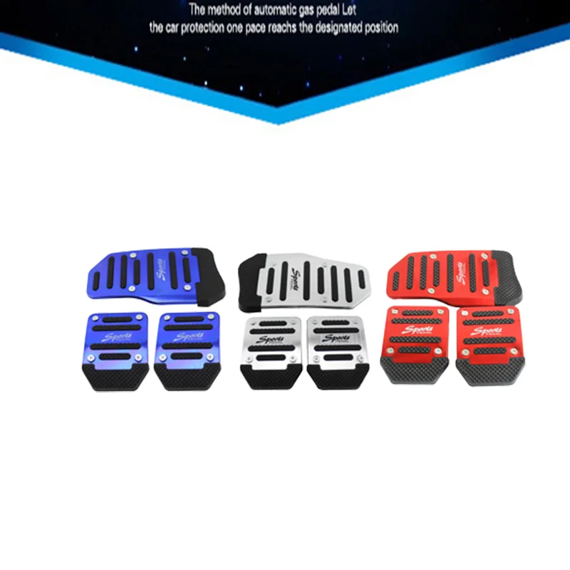 Universal-Sports-Non-Slip-Car-Pedal-Manual-Series-Kit-Brake-Pad-Cover ...