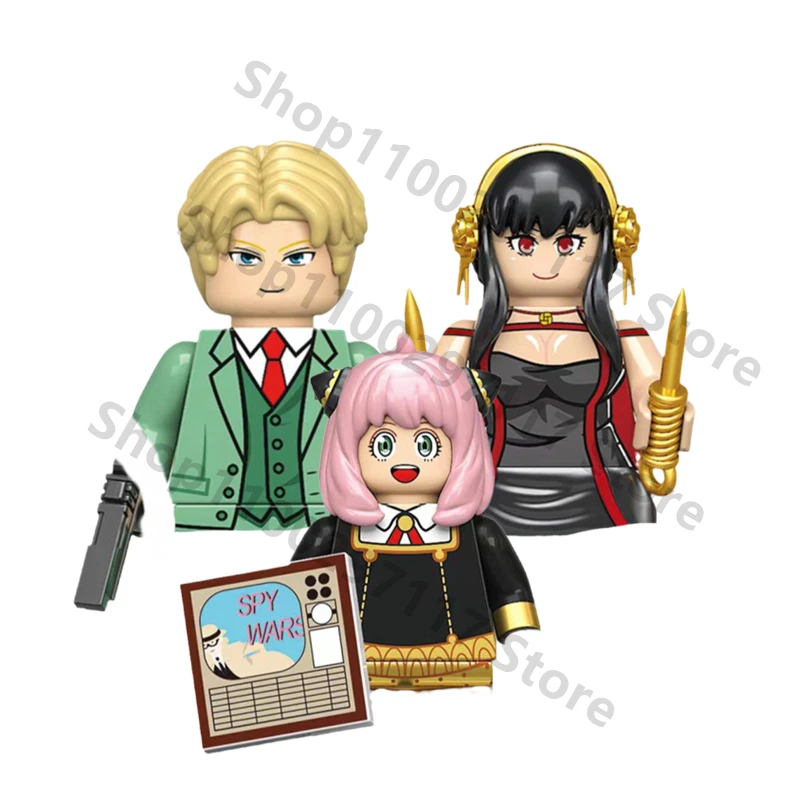 Yor Forger Anya Forger Loid Forger SPY FAMILY, minifiguras de acción de ...